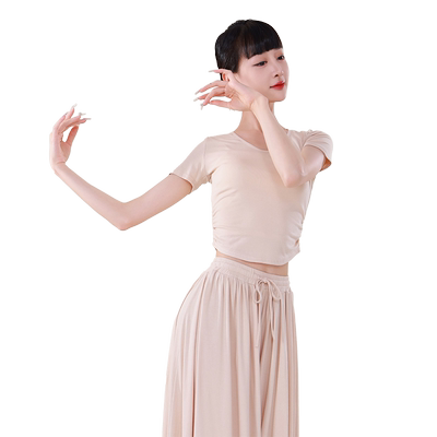 铁箭3167舞蹈服阔腿裙裤套装