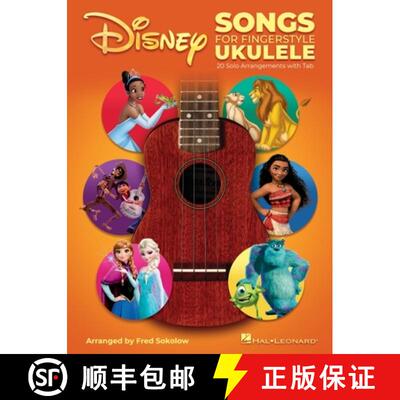 【3-4周达】Disney Songs for Fingerstyle Ukulele: 20 Solo Arrangements with Tab: 20 Solo Arrangements ... [9781705114155]