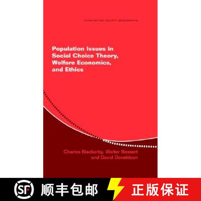 预订 精装 Population Issues in Social Choice Theory, Welfare Economics, and Ethics: - Population Issu... [9780521825511]