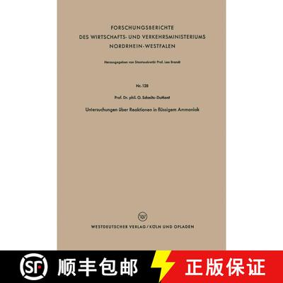 【3-4周达】Untersuchungen UEber Reaktionen in Flussigem Ammoniak [9783663032274]
