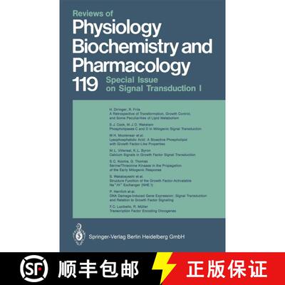 【3-4周达】Reviews of Physiology, Biochemistry and Pharmacology: Volume: 119 [9783662311523]