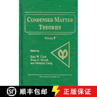 【3-4周达】精装 Condensed Matter Theories [9781560721819]