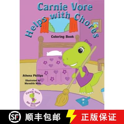 预订 Carnie Vore Helps with Chores Coloring Book [9781733187954]