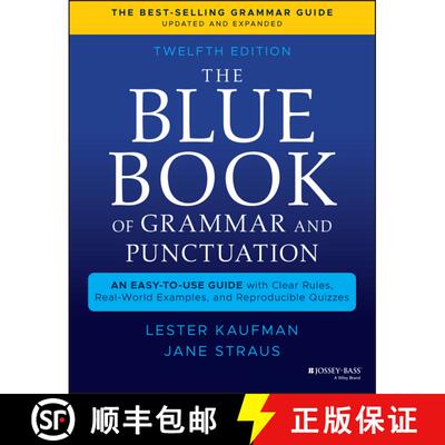 现货 语法与标点符号蓝皮书 The Blue Book Of Grammar And Punctuation: An Easy-To-Use Guide With Clear R... [9781119653028]