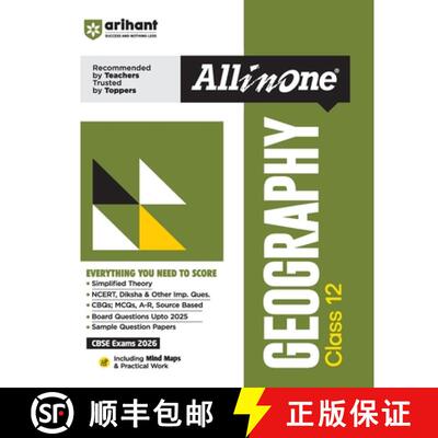 【3-4周达】AIO CBSE Geography 12th [9789368404521]