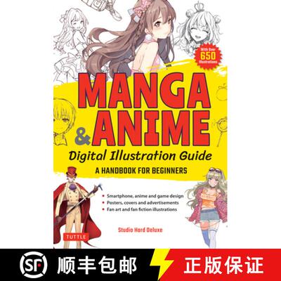 【3-4周达】Manga & Anime Digital Illustration Guide: A Handbook for Beginners (with Over 650 Illustra... [9784805317273]