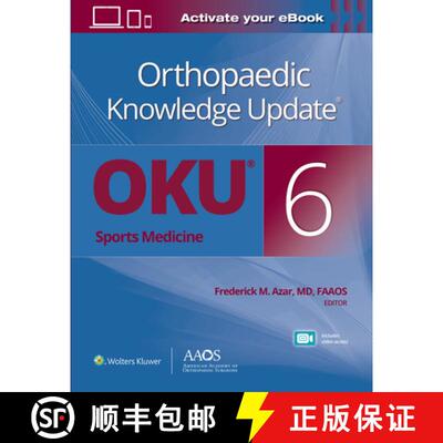 【3-4周达】Orthopaedic Knowledge Update®: Sports Medicine 6 Print + Ebook with Multimedia (AAOS - Am... [9781975152642]