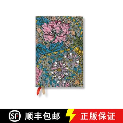 【3-4周达】2027 Morris Pink Honeysuckle Mini Hardcover 12-Month Daily Planner, 416pg, 80gsm by Paperb... [9780349716282]