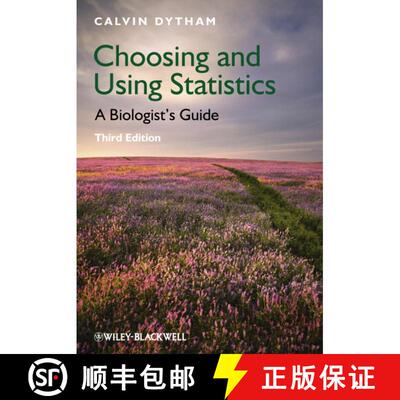 【3-4周达】精装 Choosing And Using Statistics - A Biologists' Guide 3E [Wiley生命科学] [9781405198387]