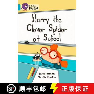 现货 Collins Big Cat - Harry the Clever Spider at School Workbook [9780007470105]
