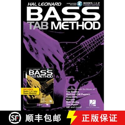 【3-4周达】Hal Leonard Bass Tab Method: Combo Edition of Books 1 & 2 with Online Audio: Combo Edition... [9781705141724]