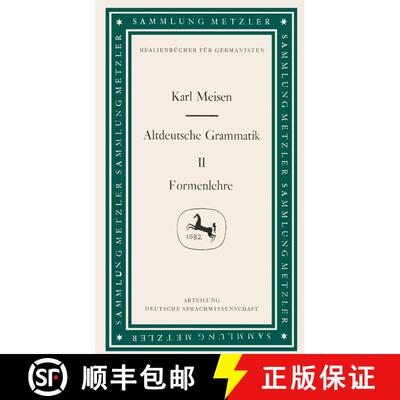 【3-4周达】Altdeutsche Grammatik II Formenlehre [9783476988461]