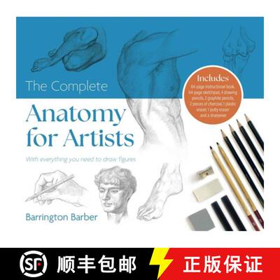 【3-4周达】The Complete Anatomy for Artists Kit: Includes an Instructional Book, a Sketchpad, Pencils... [9781398858275]