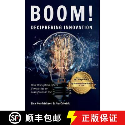 【3-4周达】精装 BOOM! Deciphering Innovation: How Disruption Drives Companies to Transform or Die [9781733884211]