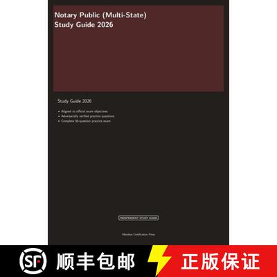 【3-4周达】精装 New York Notary Public Exam Prep 2026: Complete Study Guide with Practice Questions a... [9781608887101]