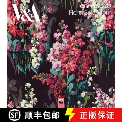 【3-4周达】V&a: Floral Splendour Wall Calendar 2027 (Art Calendar) [9781806940851]