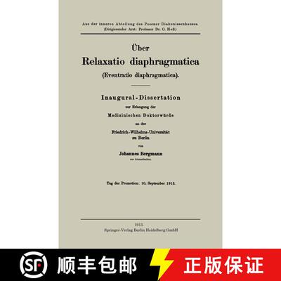 【3-4周达】UEber Relaxatio Diaphragmatica (Eventratio Diaphragmatica) [9783662228869]