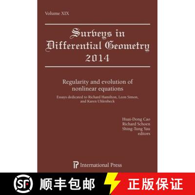 预订 Regularity and Evolution of Nonlinear Equations: Essays Dedicated to Richard Hamilton, leon Simo... [9781571463036]
