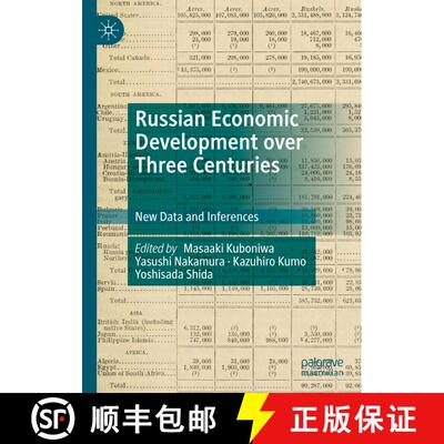 【3-4周达】精装 Russian Economic Development over Three Centuries : New Data and Inferences [9789811384288]