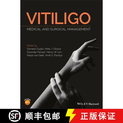 【3-4周达】精装 Vitiligo - Medical And Surgical Management [Wiley医学] [9781118937419]