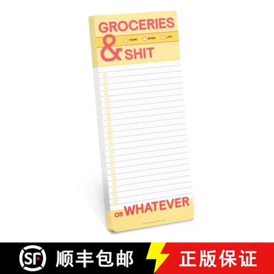 【3-4周达】Knock Knock Groceries and Shit Make-a-List Pads [9781683493075]