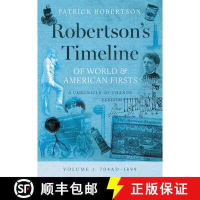 【3-4周达】Robertson's Timeline of World & American Firsts : Volume 1 [9781839196812]