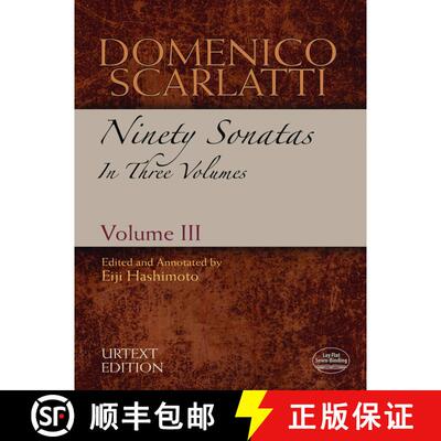 预订 Domenico Scarlatti: Ninety Sonatas in Three Volumes, Volume III: Volume 3 [9780486486178]