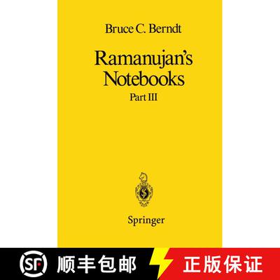 【3-4周达】Ramanujan's Notebooks : Part III [9781461269632]