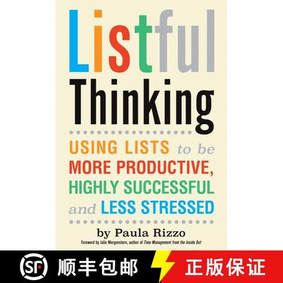 【3-4周达】Listful Thinking: Using Lists to Be More Productive, Successful and Less Stressed [9781632280039]