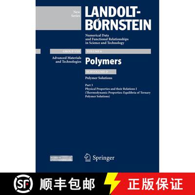 【3-4周达】Physical Properties and their Relations I: Thermodynamic Properties: Equilibria of Ternary... [9783642320569]
