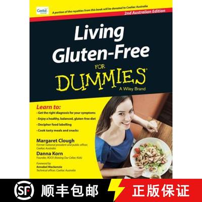 【3-4周达】Living Gluten-Free For Dummies, 2Nd Australian Edition [Wiley公共健康] [9780730304845]