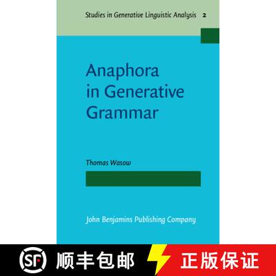【3-4周达】Anaphora in Generative Grammar. [9789064391620]