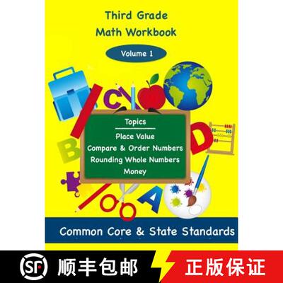 【3-4周达】Third Grade Math Volume 1: Topics; Place Value Compare & Order Numbers, Rounding Whole Num... [9781939796769]
