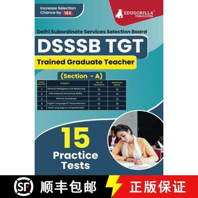 【3-4周达】DSSSB TGT Book 2023 : Trained Graduate Teacher (Section A) - General Awareness, Reasoning,... [9789355567536]