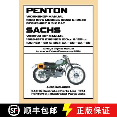 【3-4周达】PENTON - SACHS 1968-1975 BERKSHIRE & SIX DAY 100cc & 125cc WORKSHOP MANUALS [9781588502933]