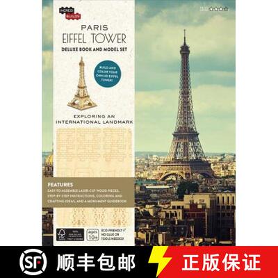 精装 Incredibuilds: Paris: Eiffel Tower Deluxe Book and Model Set [9781682980200]