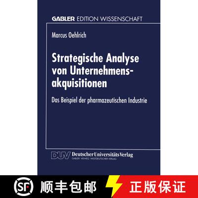 【3-4周达】Strategische Analyse von Unternehmensakquisitionen : Das Beispiel der pharmazeutischen Ind... [9783824468522]