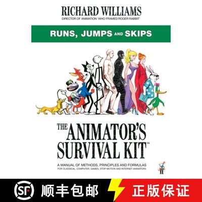 【3-4周达】Animator's Survival Kit: Runs, Jumps and Skips: (Richard Williams' Animation Shorts) [9780571358427]