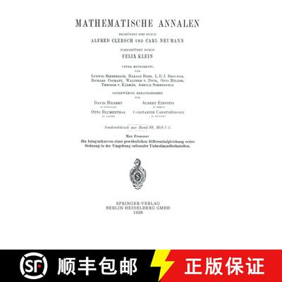 【3-4周达】Die Integralkurven Einer Gewoehnlichen Differentialgleichung Erster Ordnung in Der Umgebun... [9783662409060]