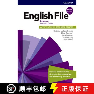 【3-4周达】English File: Beginner: Teacher's Guide with Teacher's Resource Centre [9780194029940]