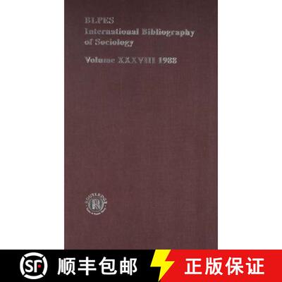 【3-4周达】精装 INTL BIBLIO SOCIOL 1988 VOL 38 [9780415064743]