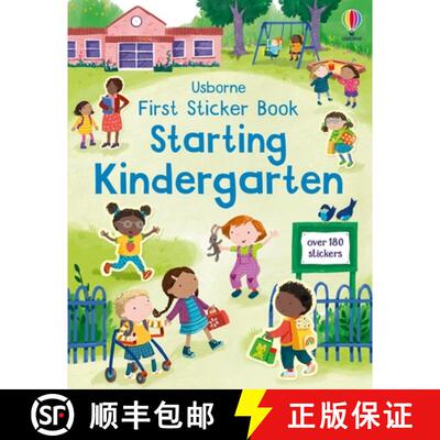 【3-4周达】First Sticker Book Starting Kindergarten: A First Day of School Book for Kids [9781805075127]
