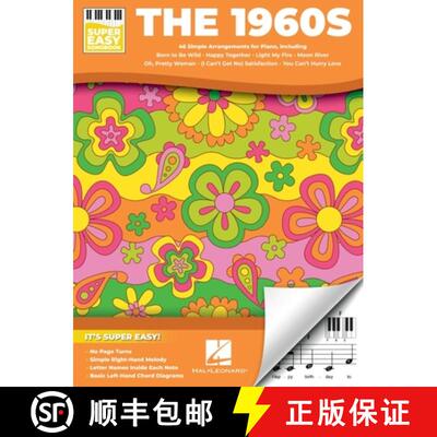 【3-4周达】The 1960s - Super Easy Songbook: 46 Simple Arrangements of the Decade's Best for Piano wit... [9798350123692]
