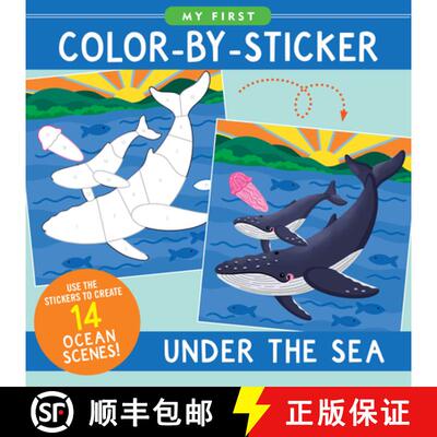 【3-4周达】My First Color-By-Sticker Book - Under the Sea [9781441341303]