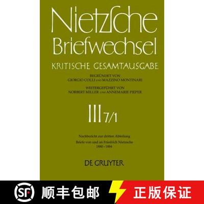 【3-4周达】Briefe von und an Friedrich Nietzsche Januar 1880 - Dezember 1884 [9783110171129]