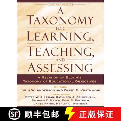 【3-4周达】A Taxonomy for Learning, Teaching, and Assessing: A Revision of Bloom's Taxonomy of Educat... [9780801319037]