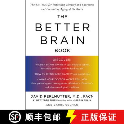【3-4周达】The Better Brain Book: The Best Tools for Improving Memory and Sharpness and Preventing Ag... [9781594480935]