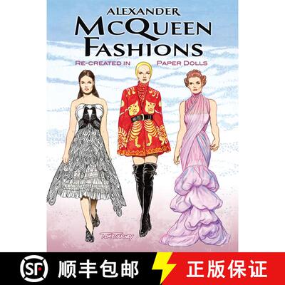 预订 Alexander McQueen Fashions: Re-created in Paper Dolls [9780486481784]