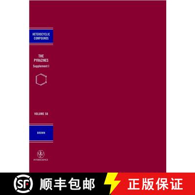 【3-4周达】精装 The Pyrazines: Supplement I, Chemistry Of Heterocyclic Compounds, Volume 58 [Wiley化... [9780471403821]