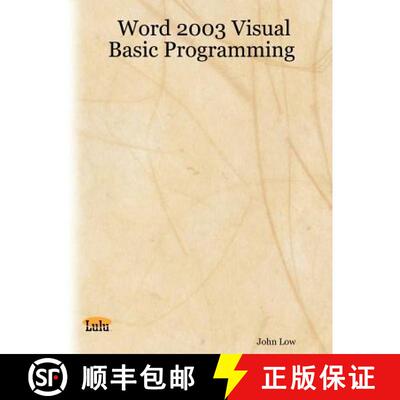 【3-4周达】Word 2003 Visual Basic Programming [9781411624177]